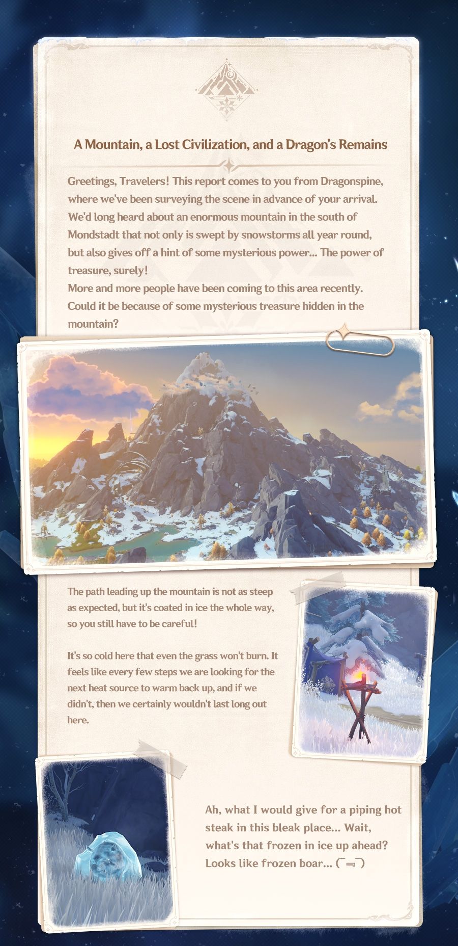 Genshin Impact Dragonspine Screenshots - Closer Look at The New Area