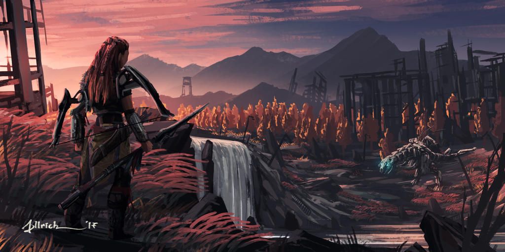 Aloy Fan Art: 10 of the Greatest Horizon Zero Dawn Illustrations