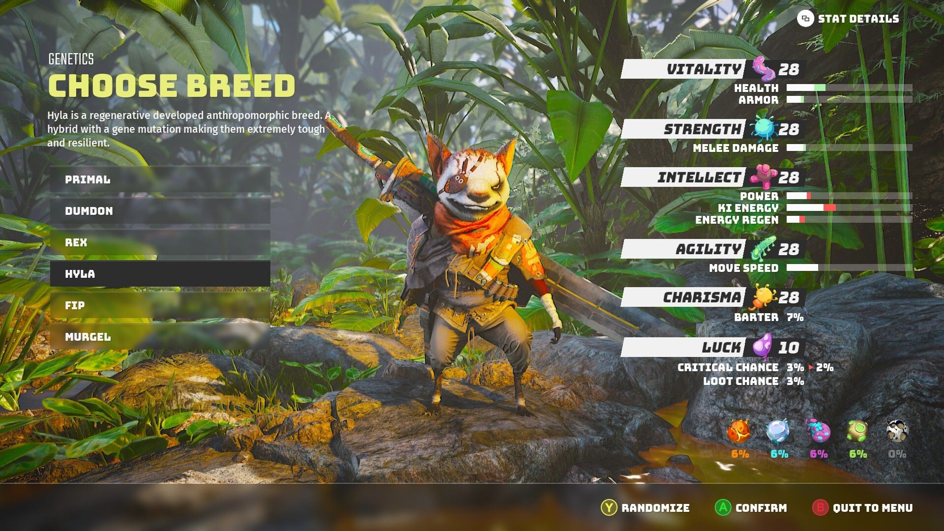 Biomutant - All Character Creator Customisation Options