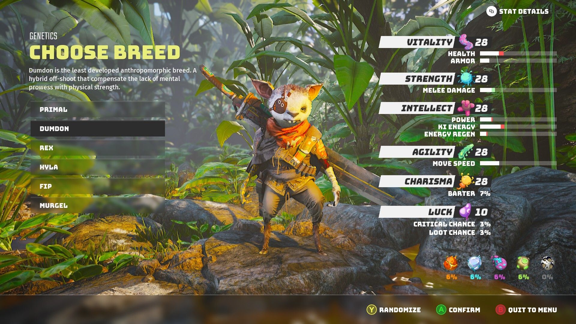 Biomutant - All Character Creator Customisation Options