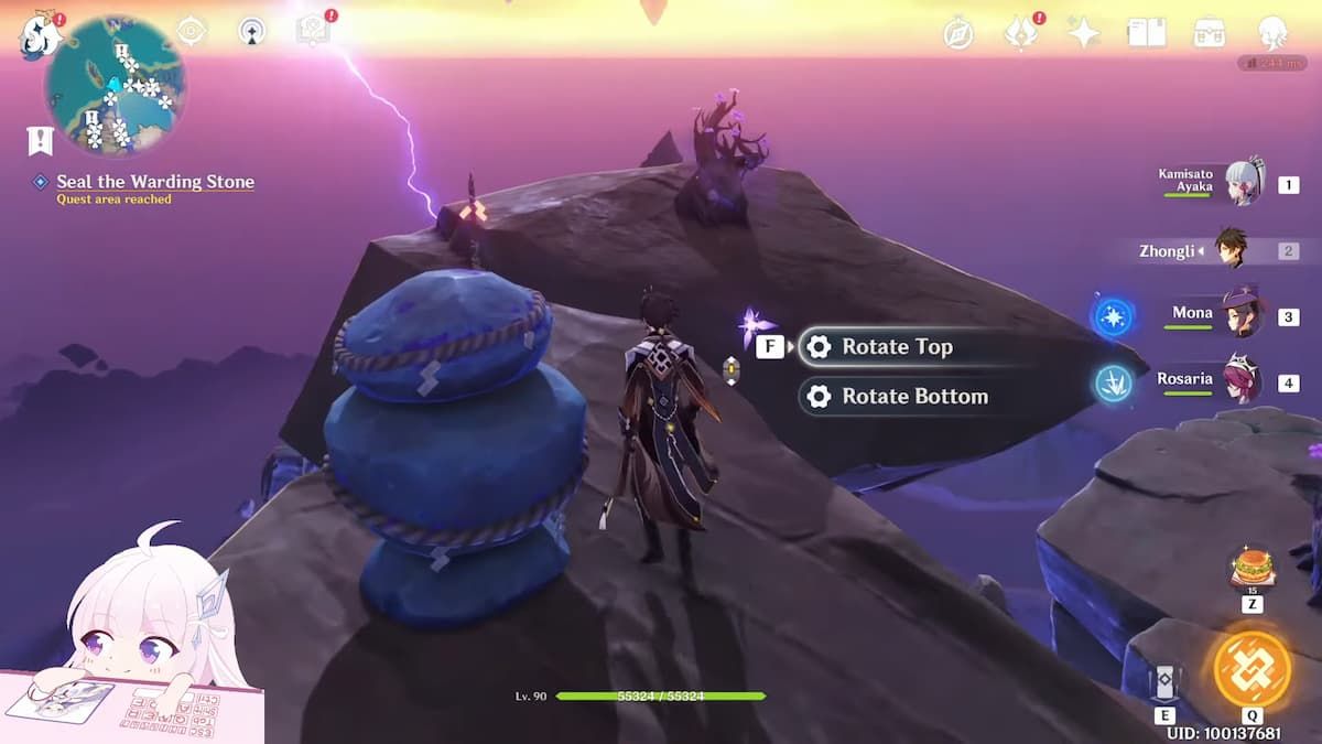 How to Seal the Warding Stone in Genshin Impact with Rotation Guide