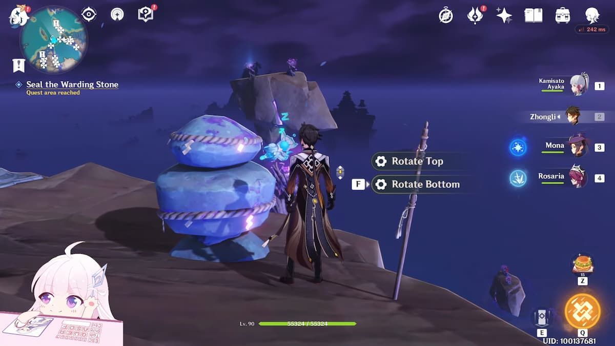 How to Seal the Warding Stone in Genshin Impact with Rotation Guide