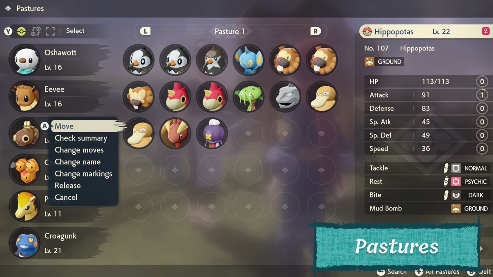 How to Mass Release Pokémon in Legends Arceus