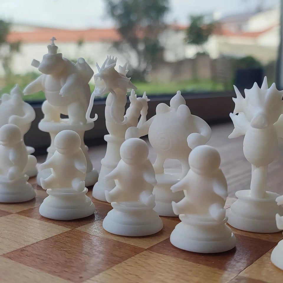 Fan 3D Prints Awesome Pokemon-Themed Chess Sets