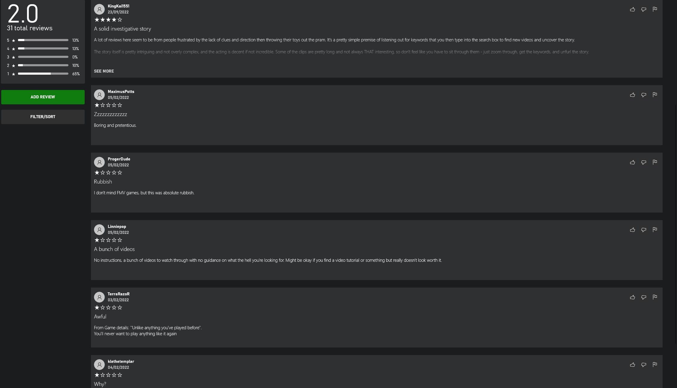 User Reviews For Games Are Great, But They're Also A Mess