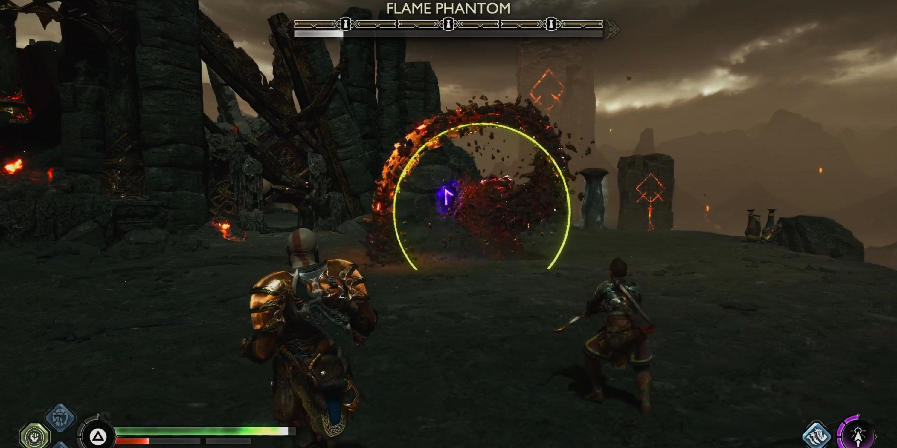 God Of War Ragnarok: How To Beat The Flame Phantom
