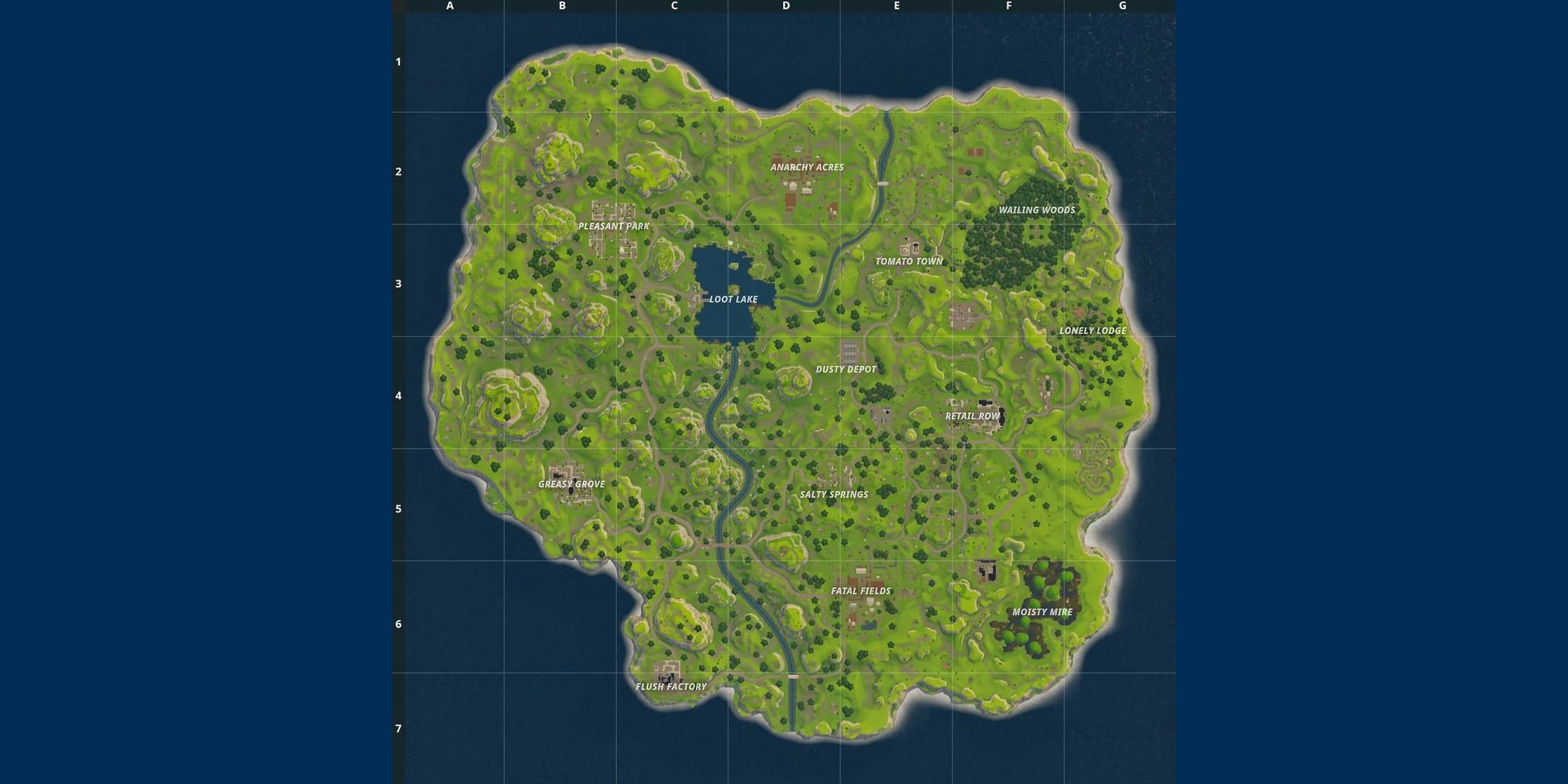 Fortnite Map Season 1 Chapter 1 Map Download Free 3D Model By