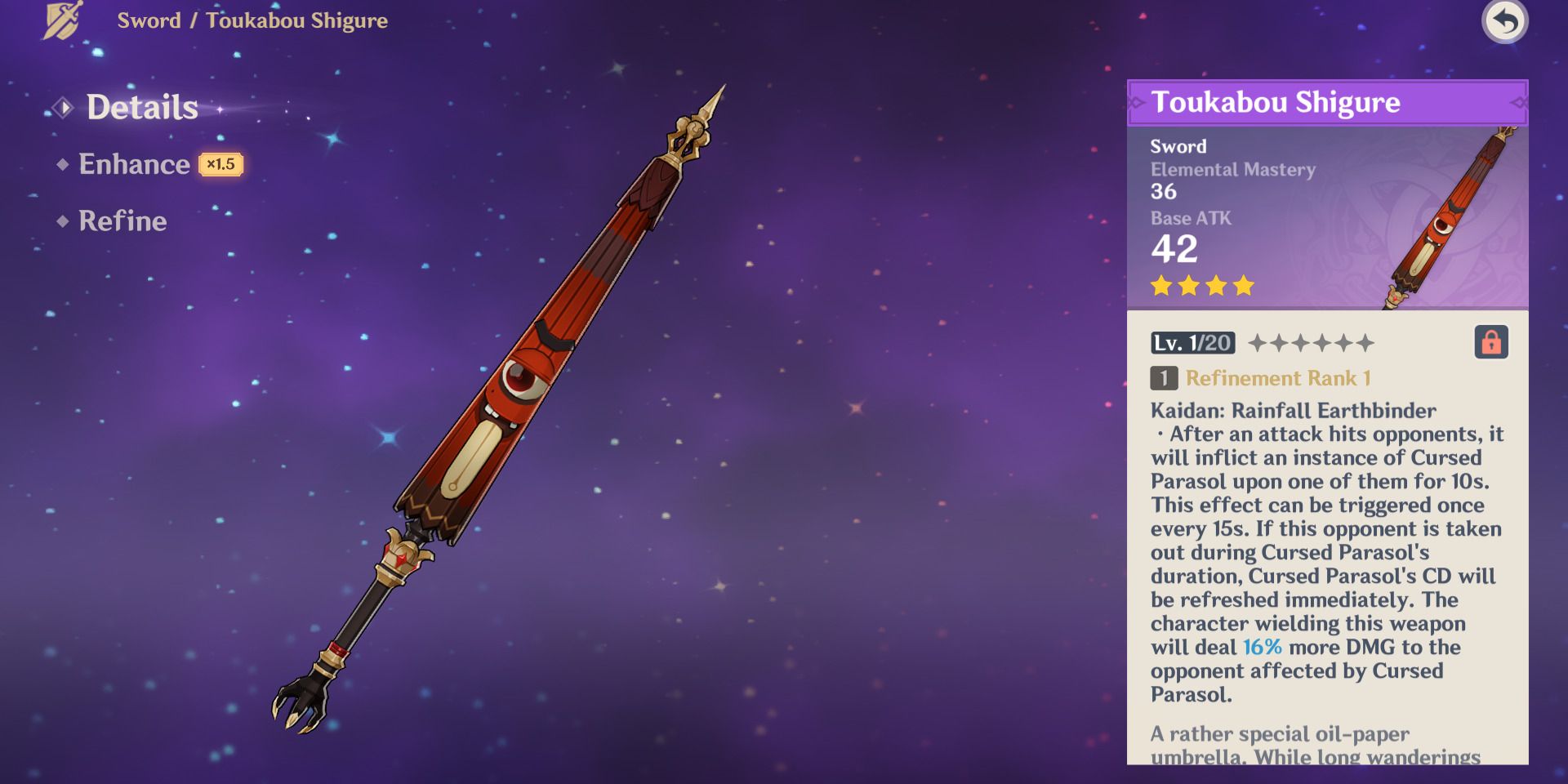 Genshin Impact: Everything You Need To Know About Toukabou Shigure Weapon