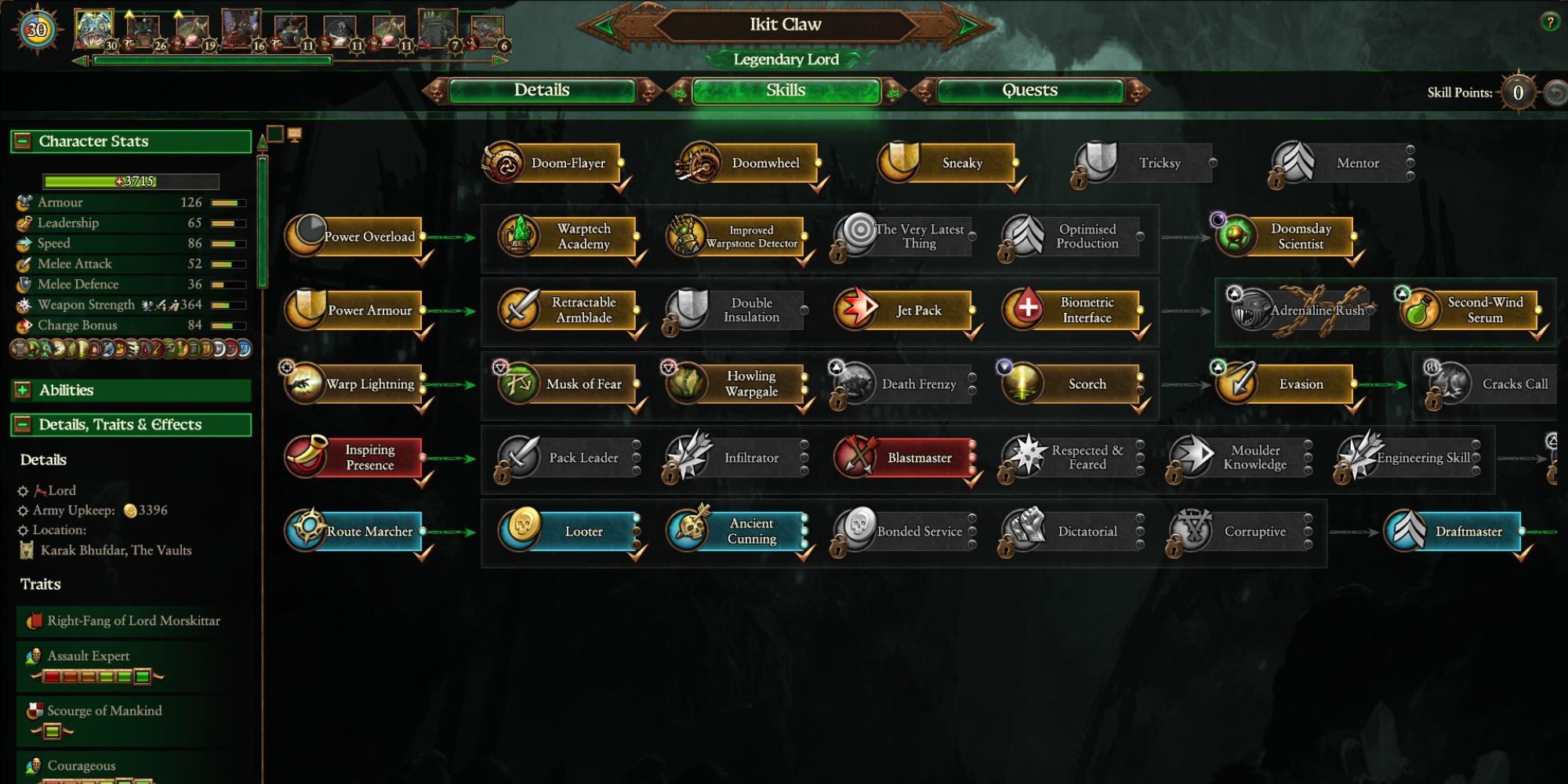 Total War: Warhammer 3 - How To Level Up Ikit Claw