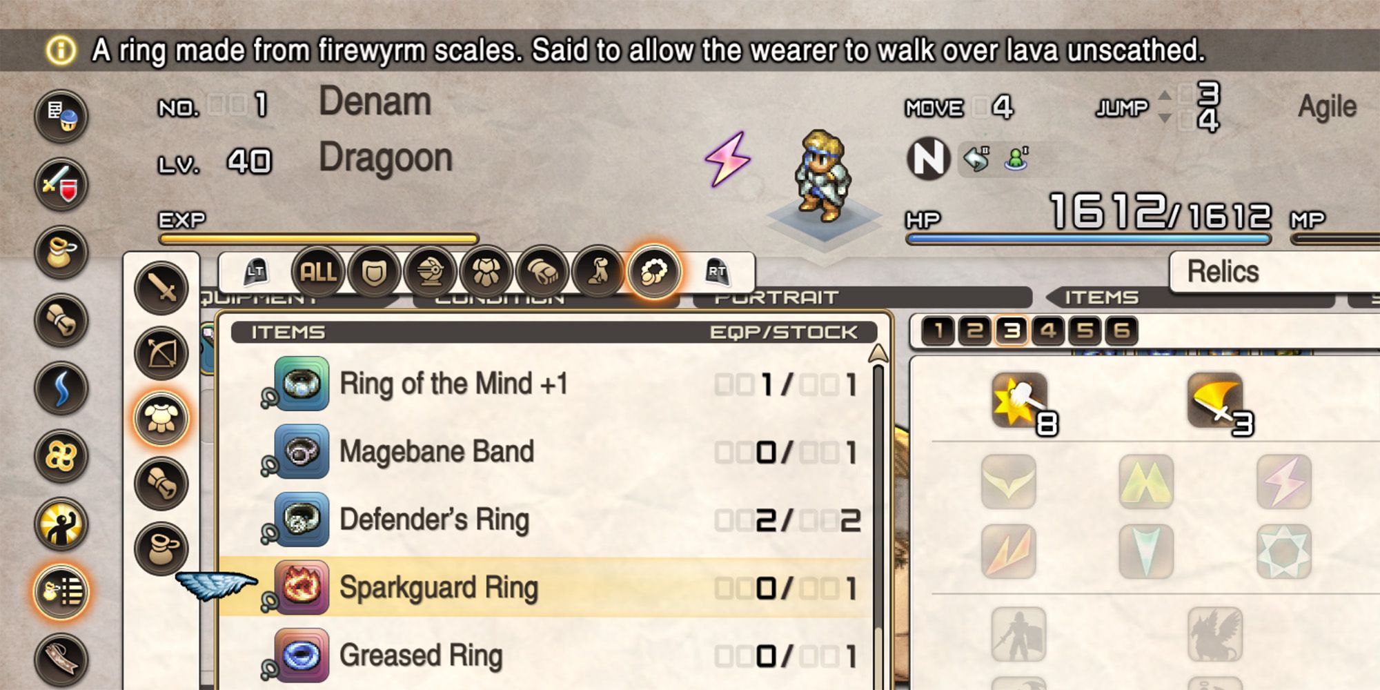 Tactics Ogre: Reborn: How To Find And Upgrade Relics