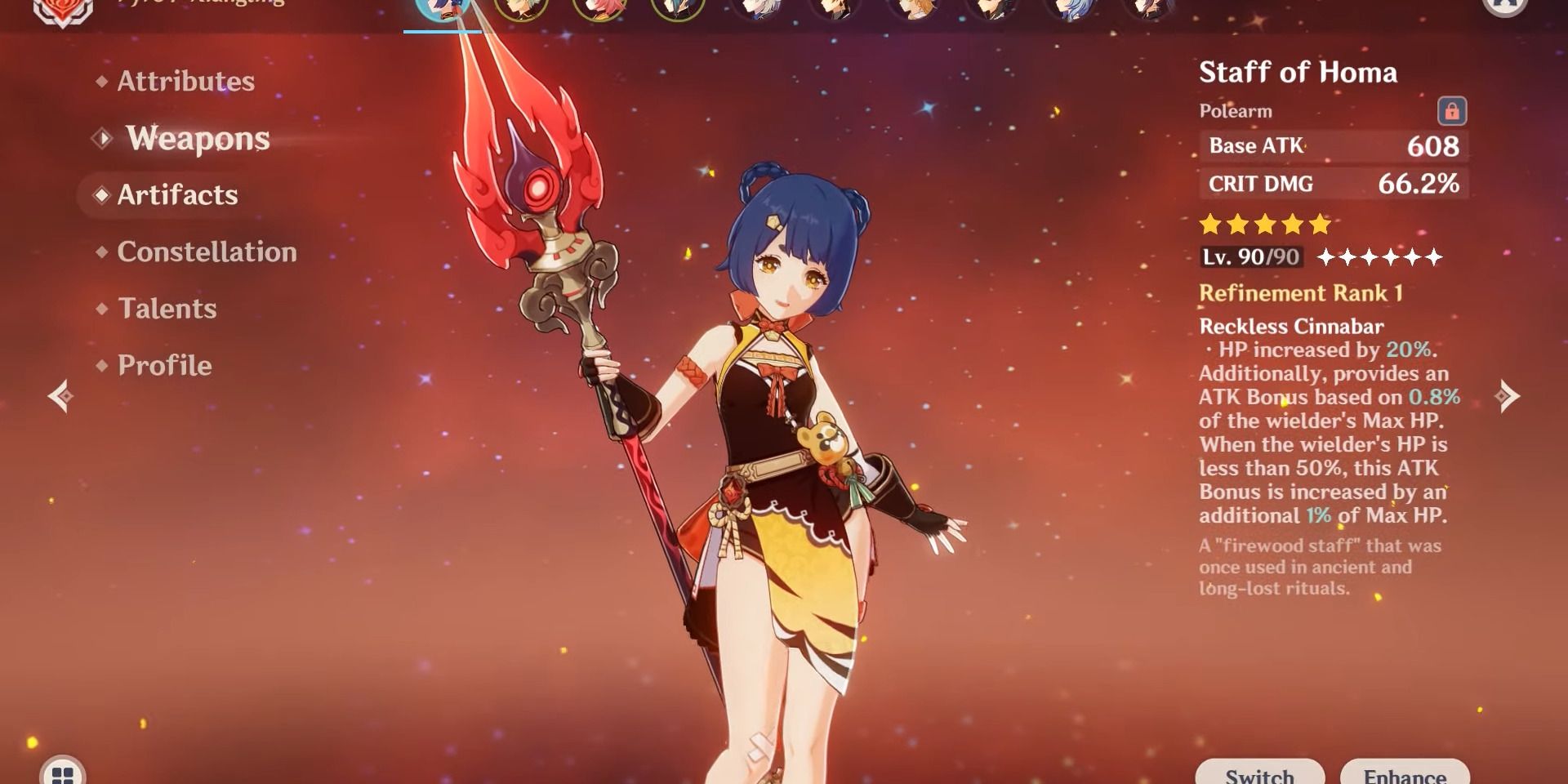 Genshin Impact: Xiangling Best Builds, Weapons, & Teams