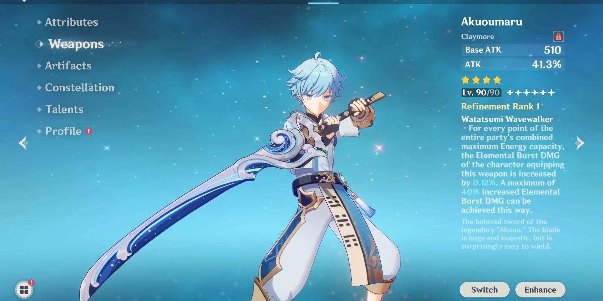 Genshin Impact: Everything You Need To Know About 'Akuoumaru' Weapon