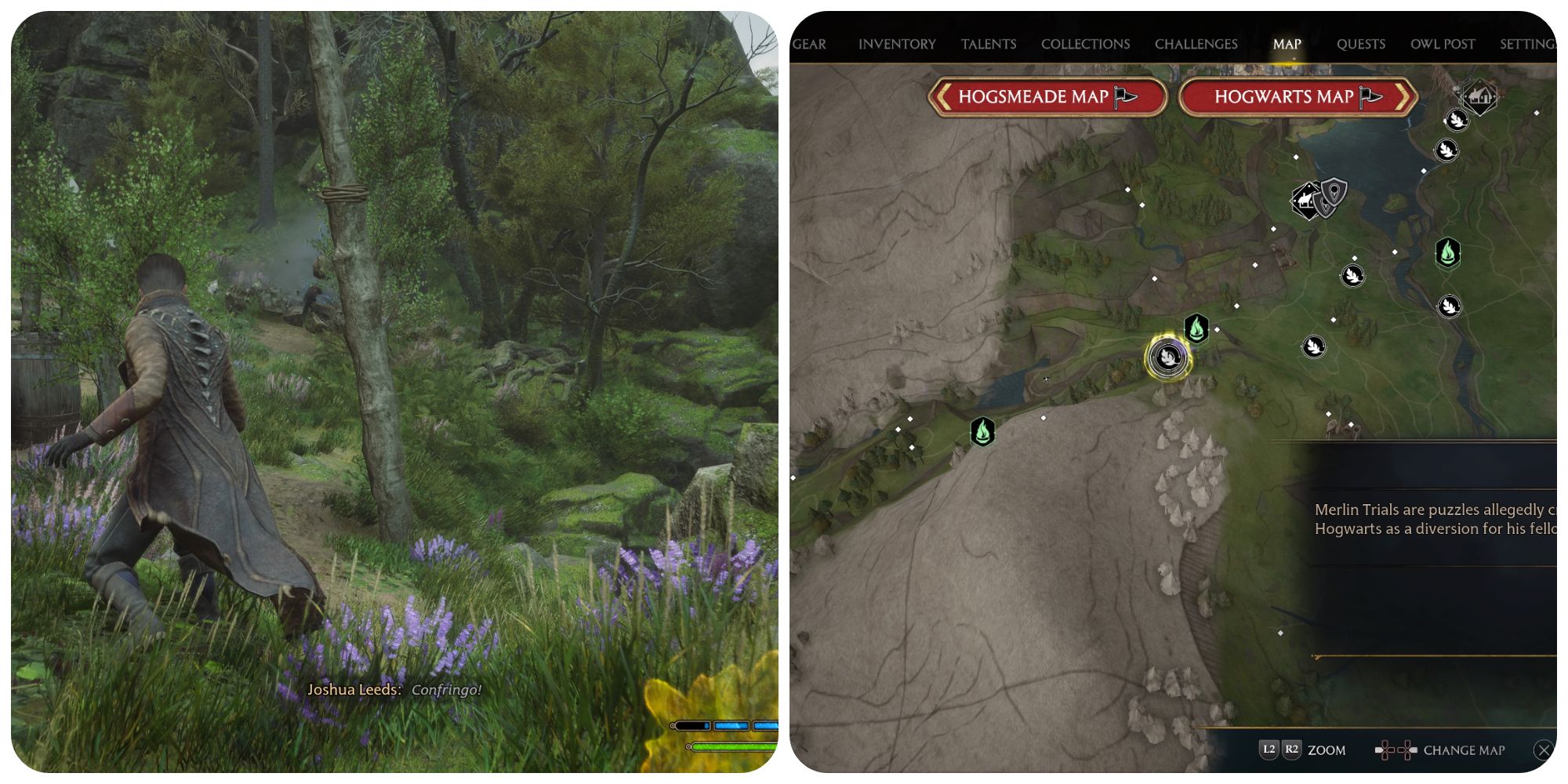 Hogwarts Legacy: Feldcroft Region Merlin Trials Guide