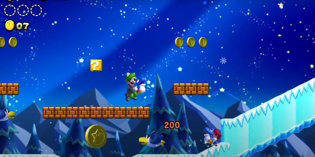 New Super Mario Bros. U Deluxe: All Frosted Glacier Star Coins