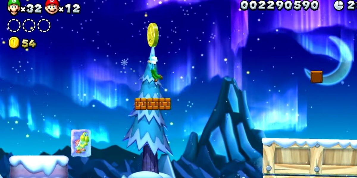 New Super Mario Bros. U Deluxe: All Frosted Glacier Star Coins