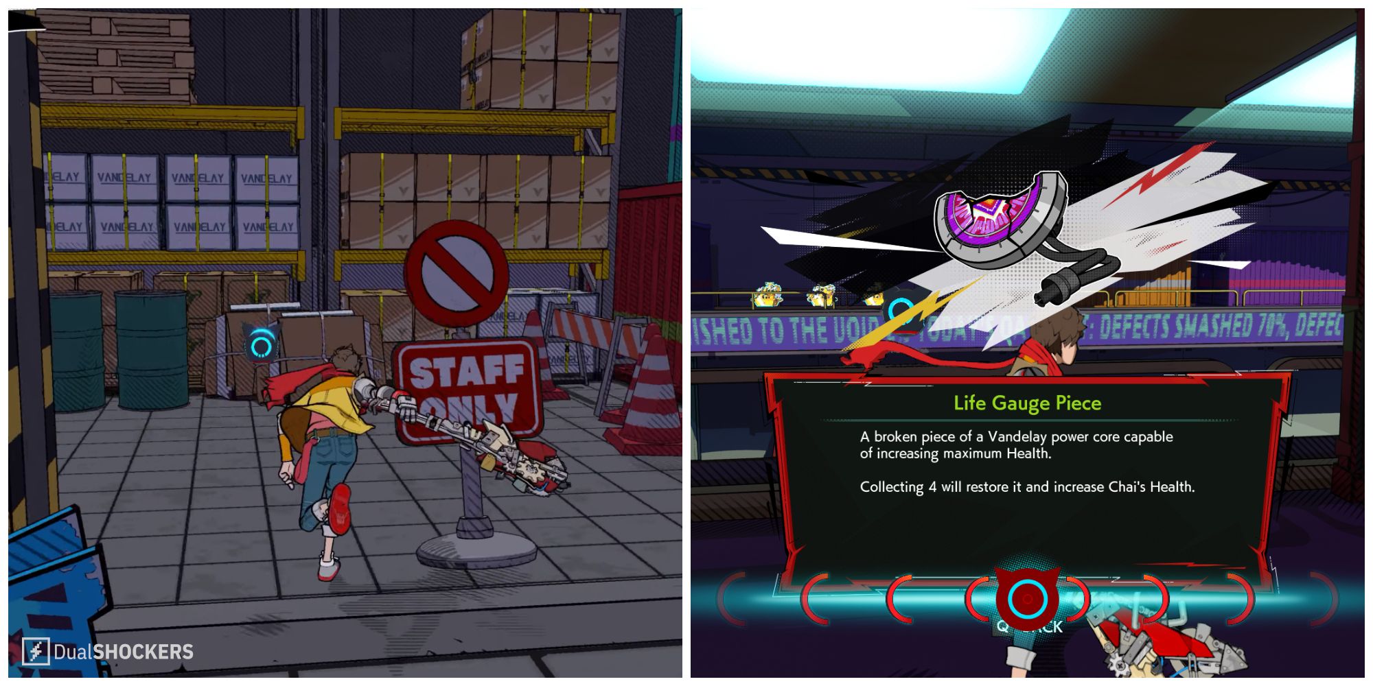 Hi-Fi Rush: Life Gauge Pieces Locations Track 1