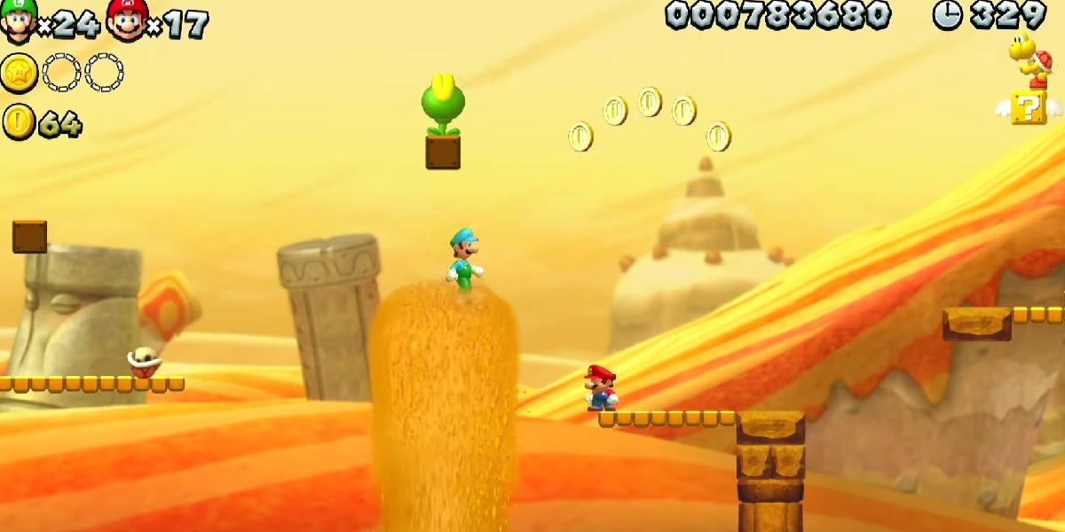 New Super Mario Bros. U Deluxe: Every Layer-Cake Desert Star Coins