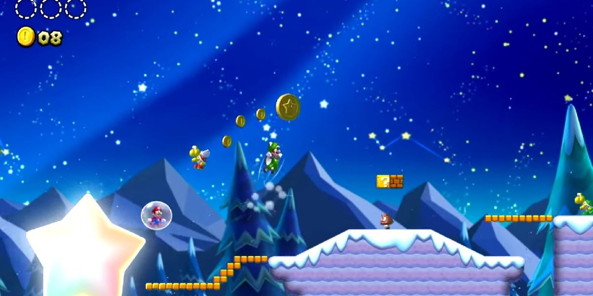 New Super Mario Bros. U Deluxe: All Frosted Glacier Star Coins