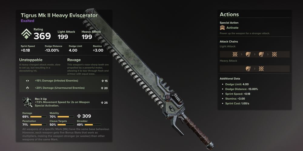 Ranking The Best Melee Weapons In Darktide