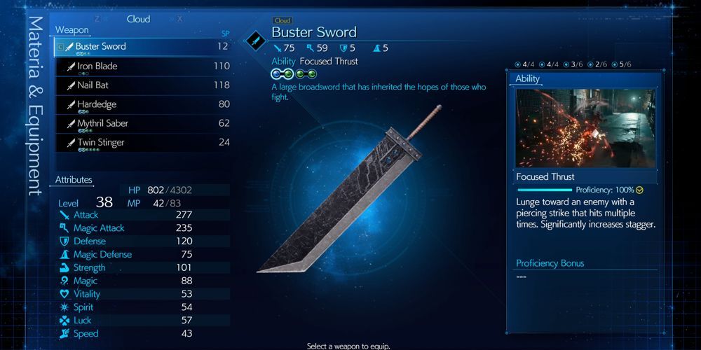 Ranking The Best Weapons In Final Fantasy 7 Remake