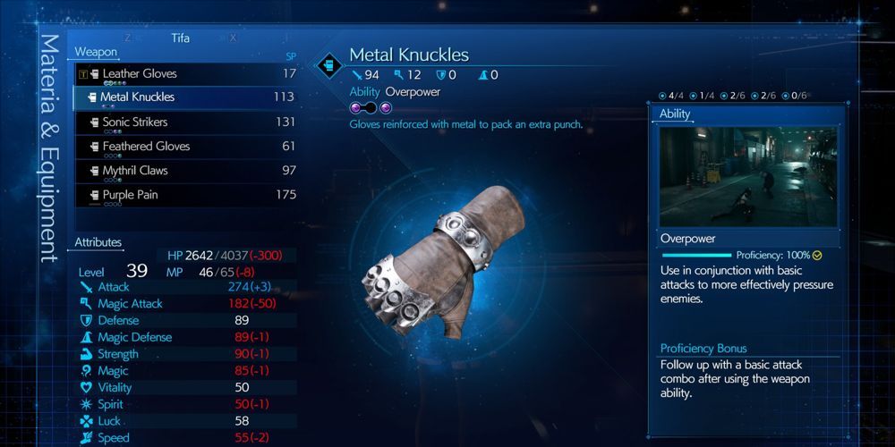 Ranking The Best Weapons In Final Fantasy 7 Remake