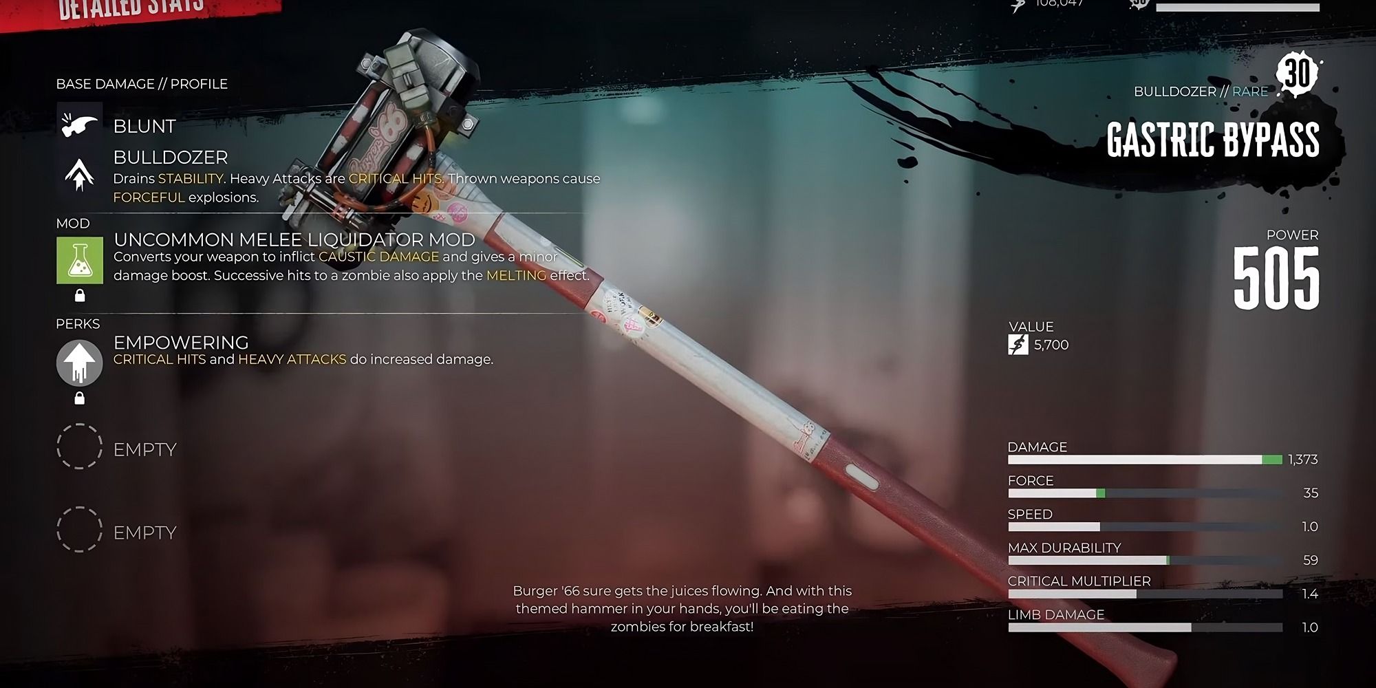 Dead Island 2: How To Get The Gastric Bypass Hammer