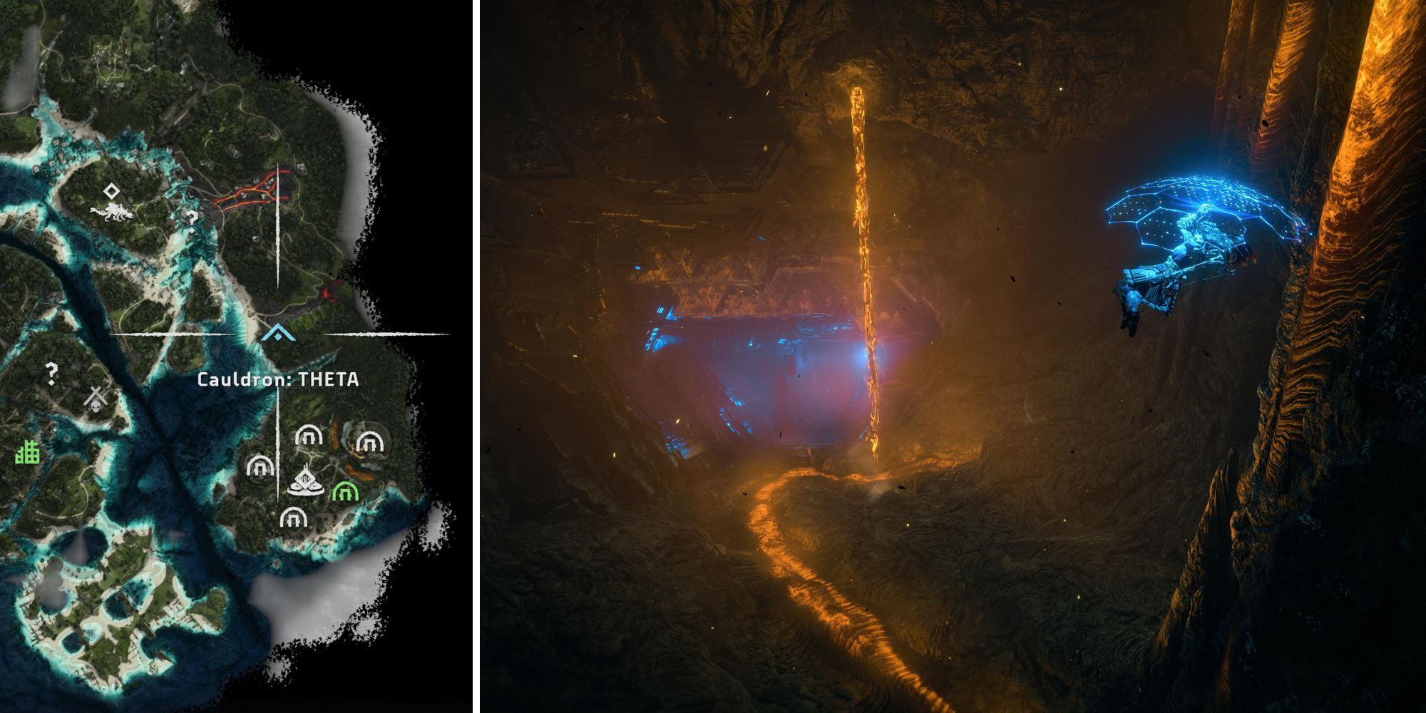 Horizon Forbidden West: Burning Shores - Cauldron Theta Walkthrough