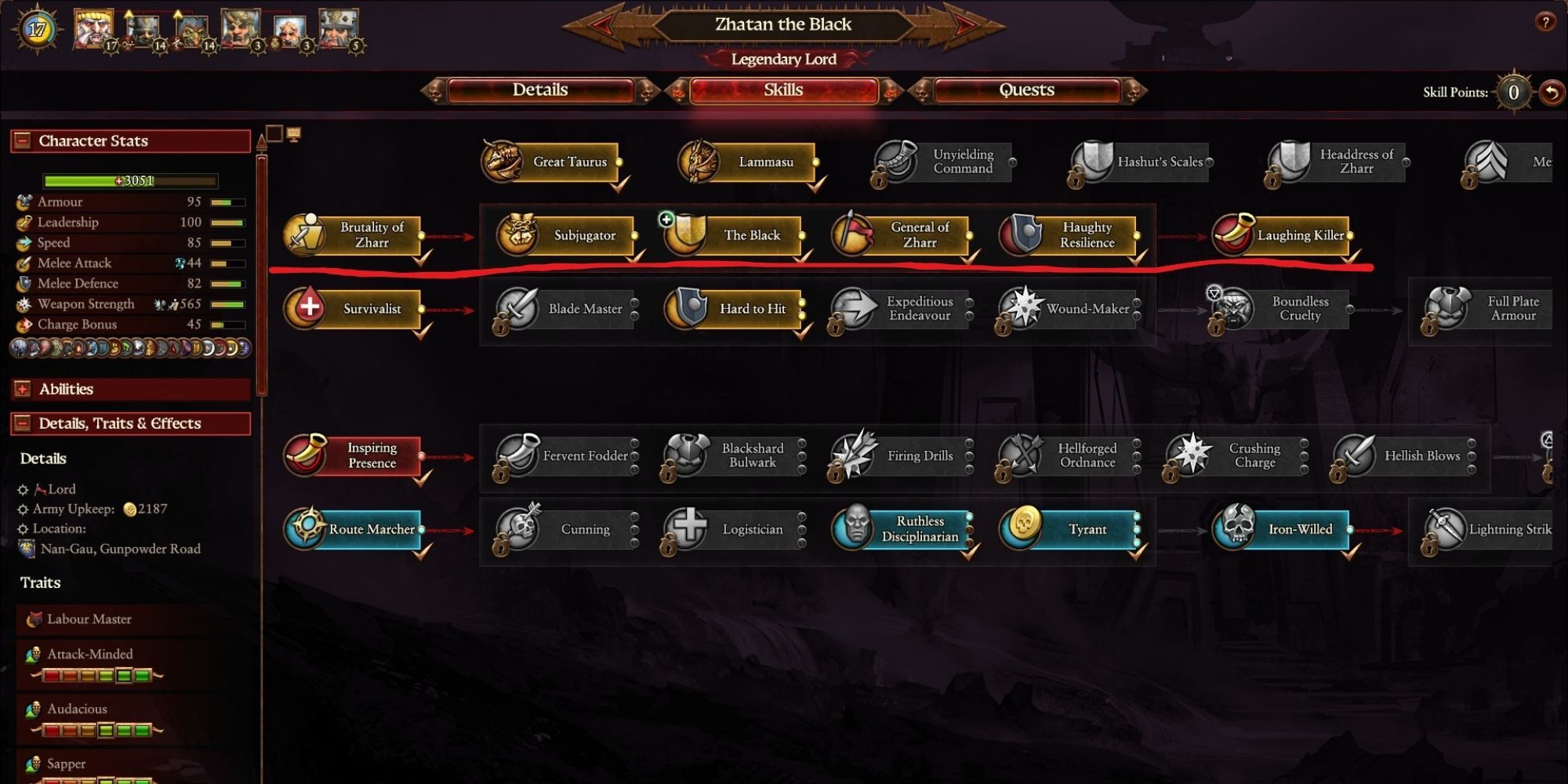 Total War: Warhammer 3 - How To Level Up Zhatan The Black