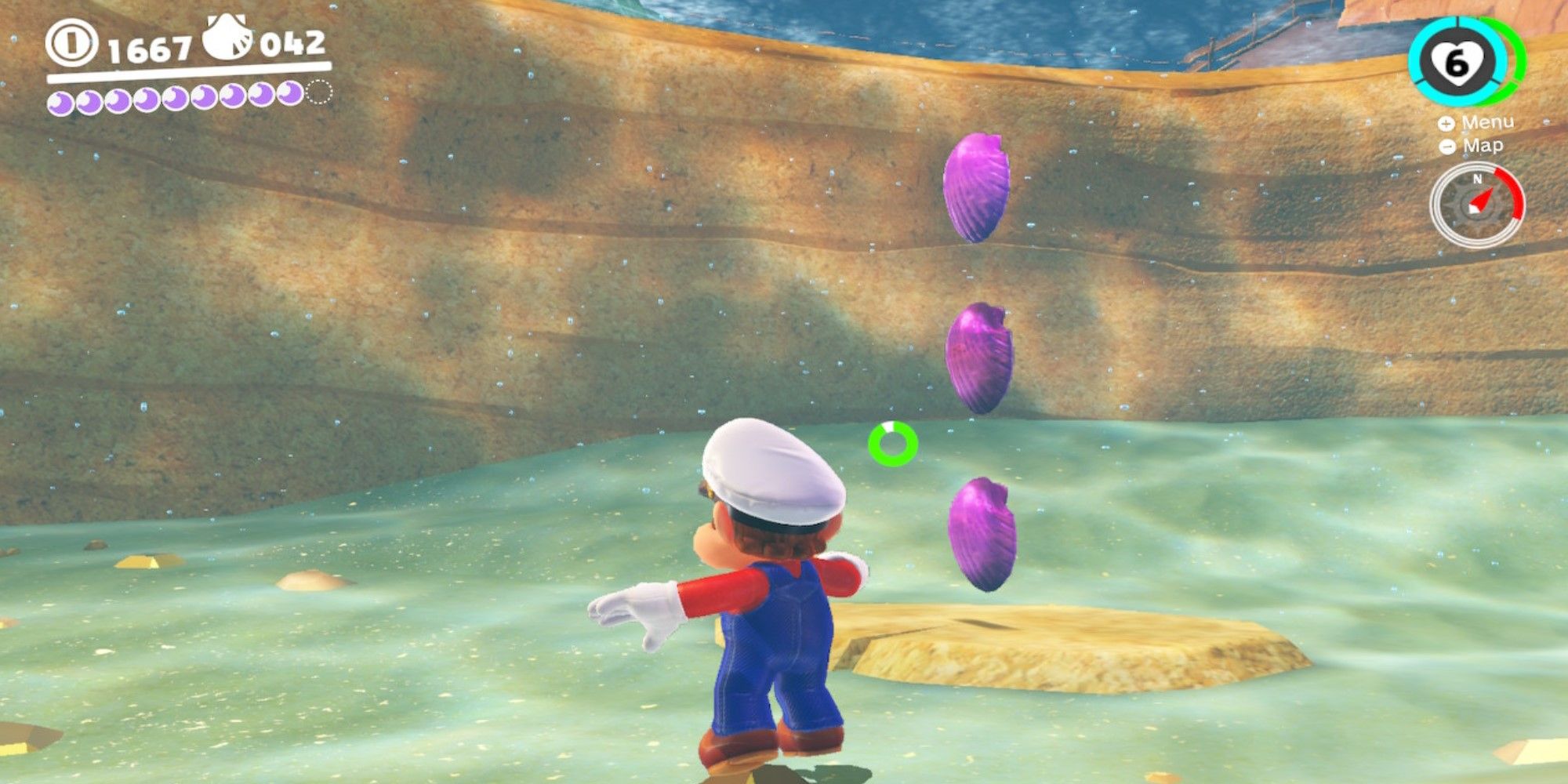 Super Mario Odyssey: All Purple Coins In The Seaside Kingdom