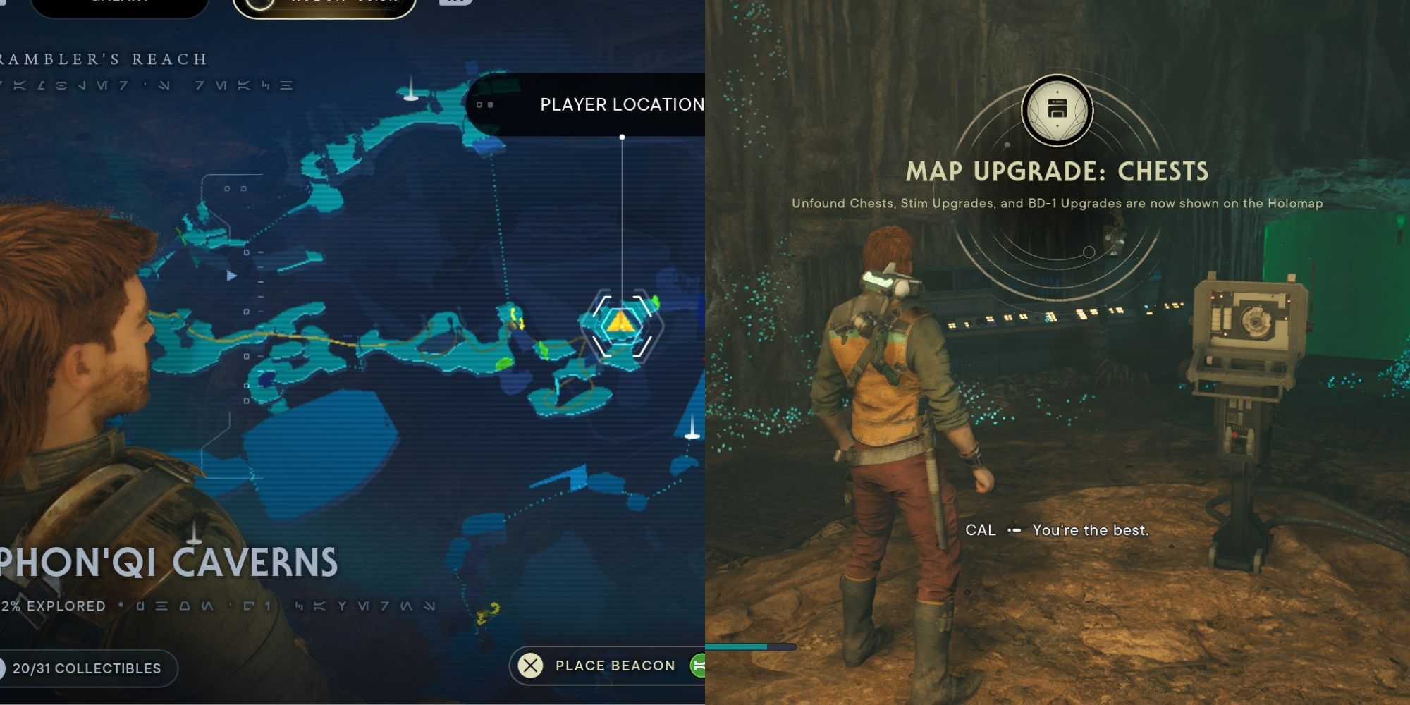 Star Wars Jedi: Survivor - All BD-1 Map Upgrade Locations