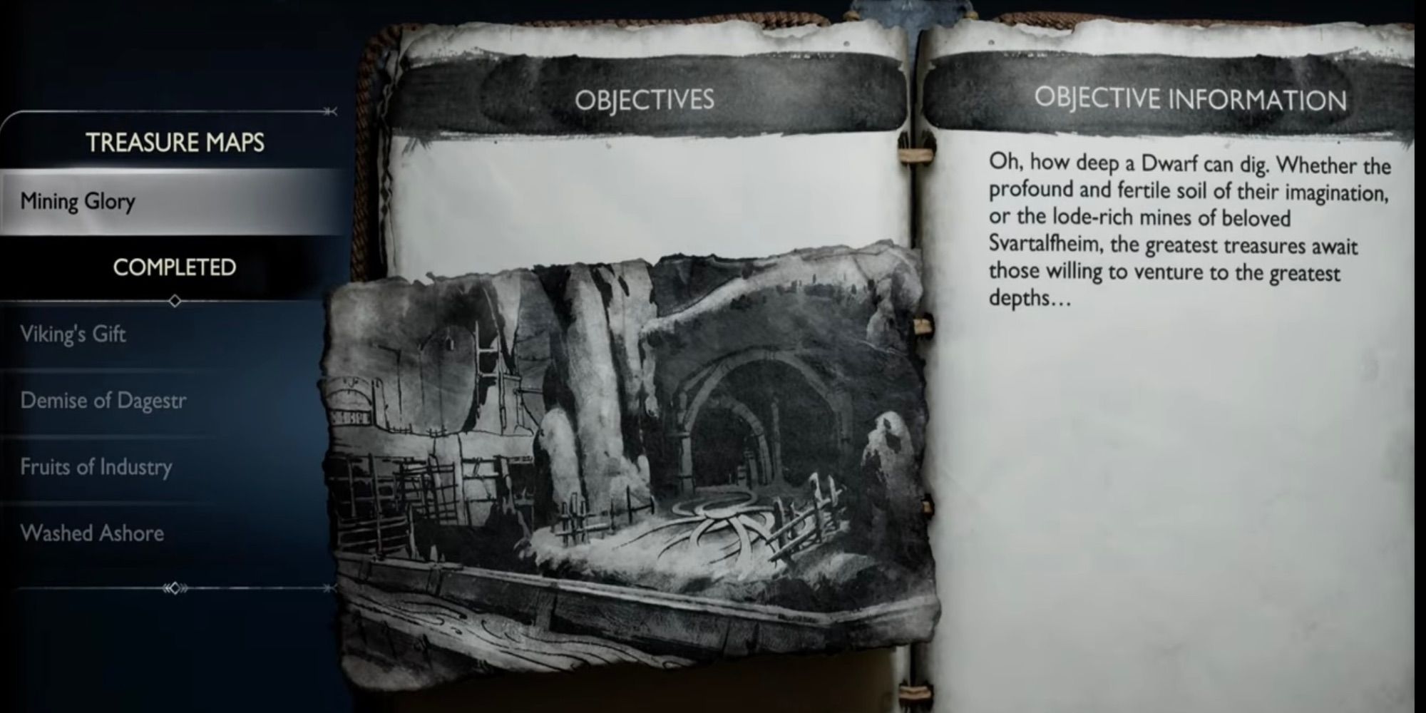 God Of War Ragnarok: Mining Glory Treasure Map Guide