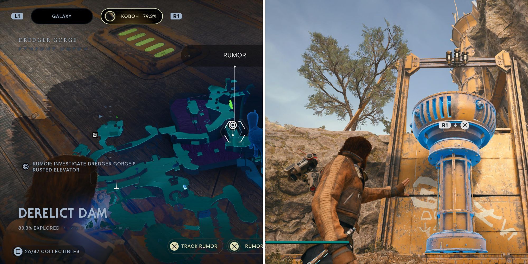 Star Wars Jedi: Survivor - Investigate Dredger Gorge’s Rusted Elevator ...