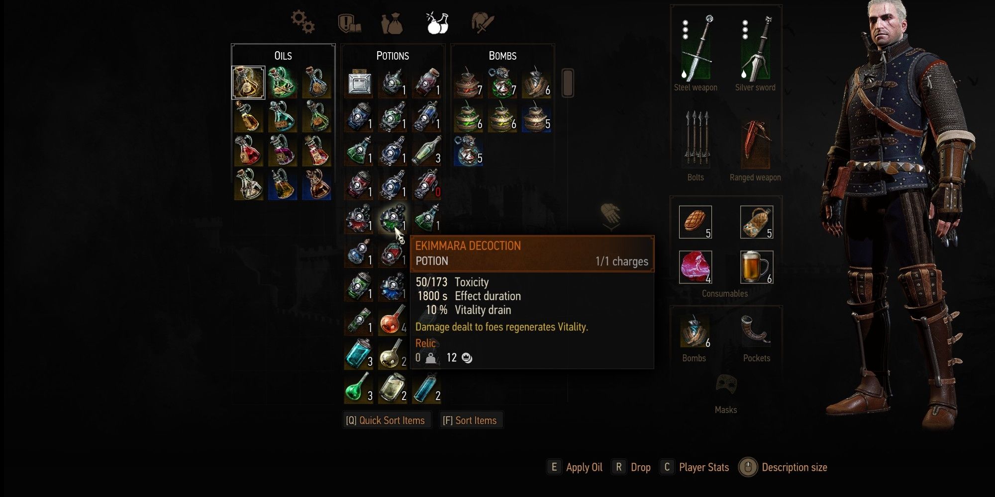 The Witcher 3: 10 Strongest Potions, Ranked