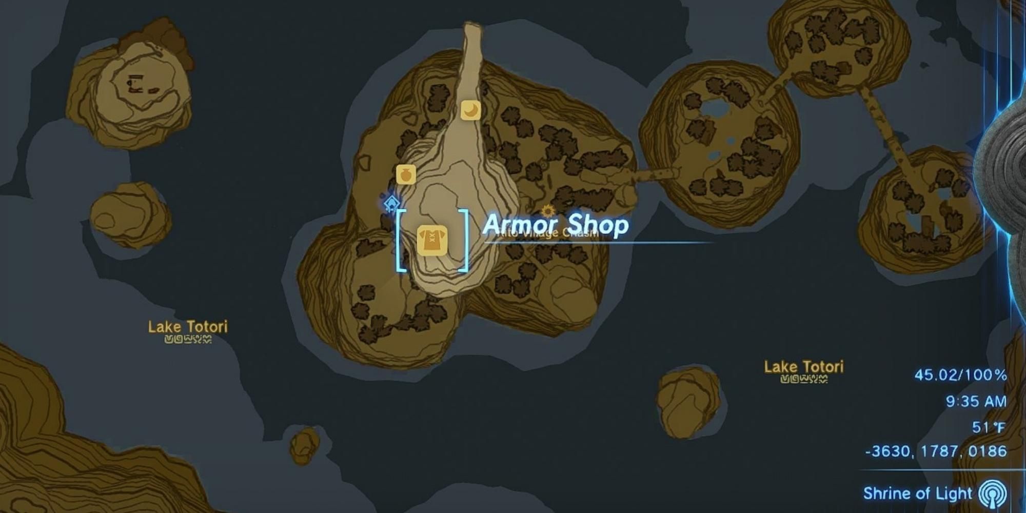 Tears Of The Kingdom: All Armor Shop Locations