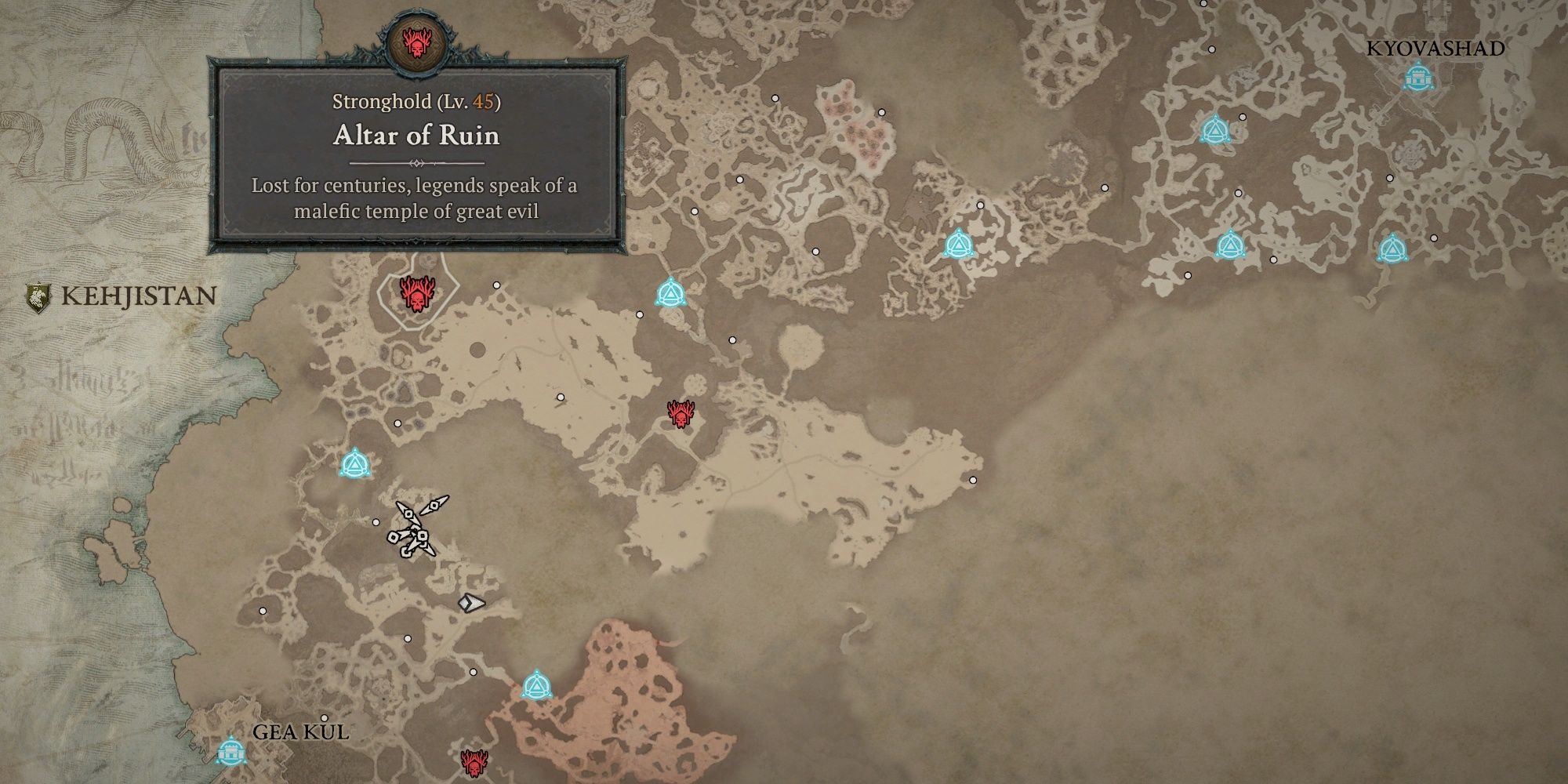 Diablo 4: All Stronghold Locations In Kehjistan