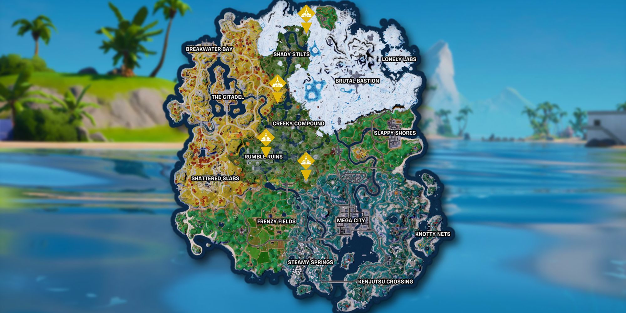 Fortnite Chapter 4 Season 3: All Vault & Hidden Ruin Locations