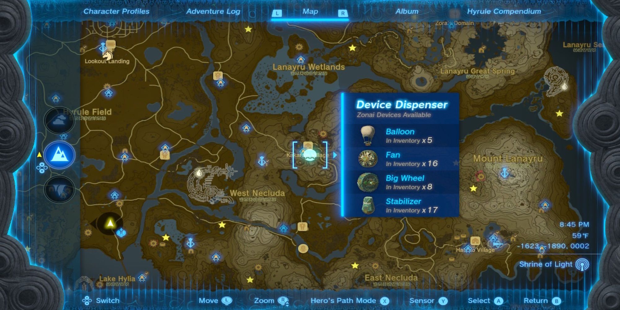 Tears Of The Kingdom: All Zonai Device Dispenser Locations