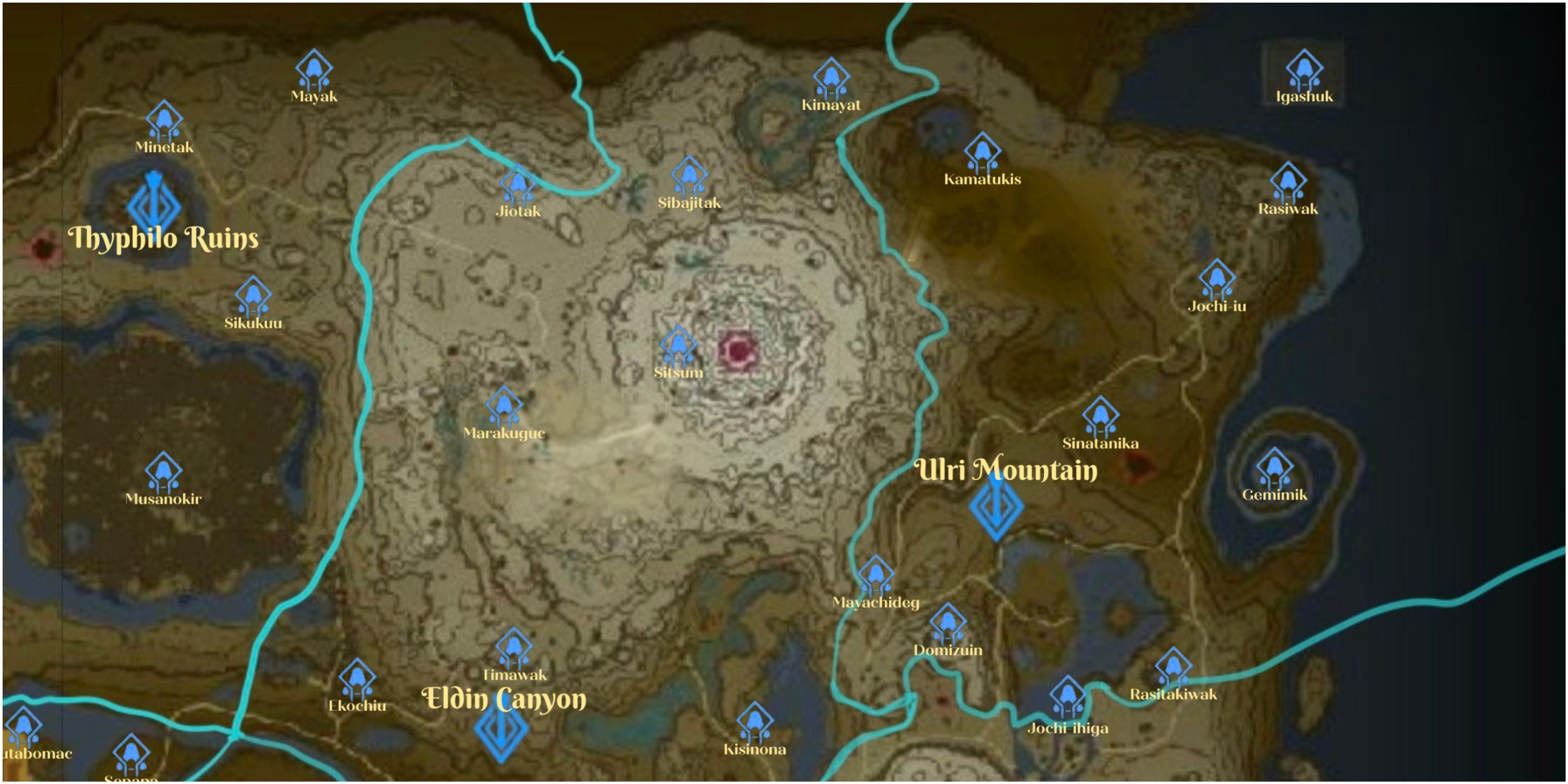 Tears of the Kingdom - All Shrine Locations