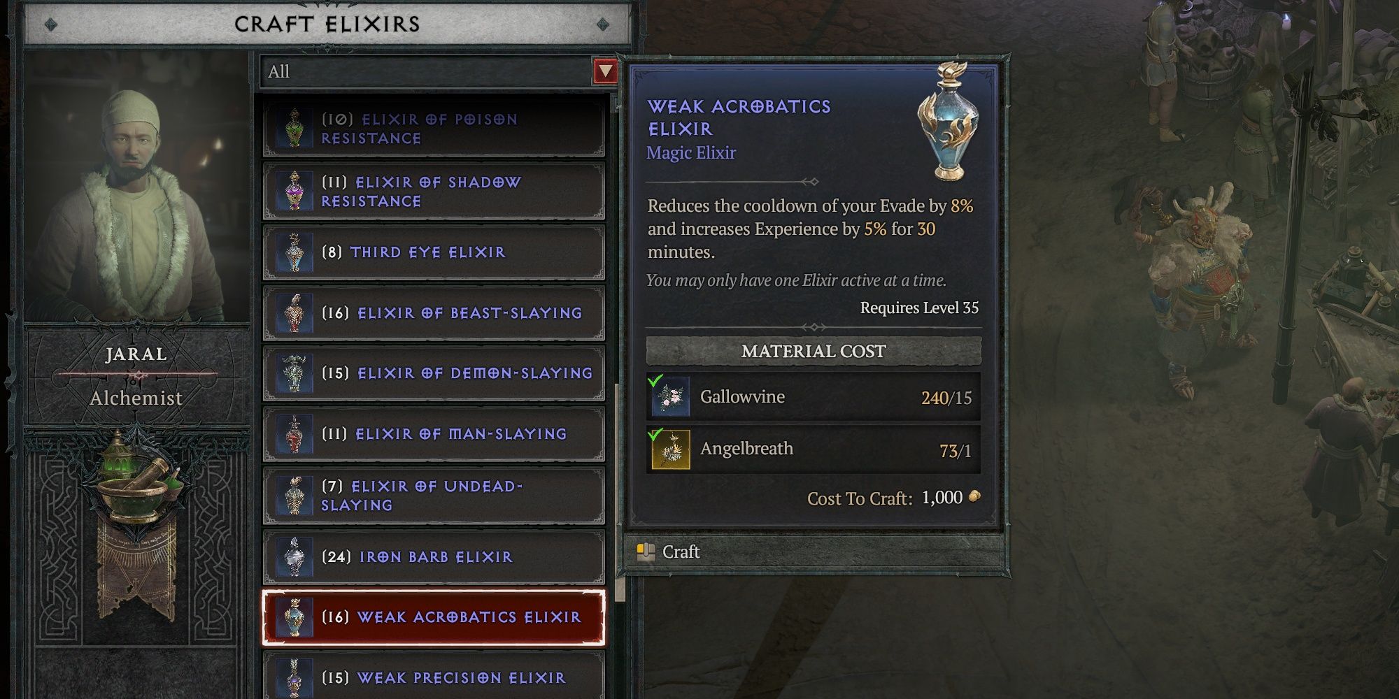 Diablo 4: 10 Best Elixirs And How To Craft Them