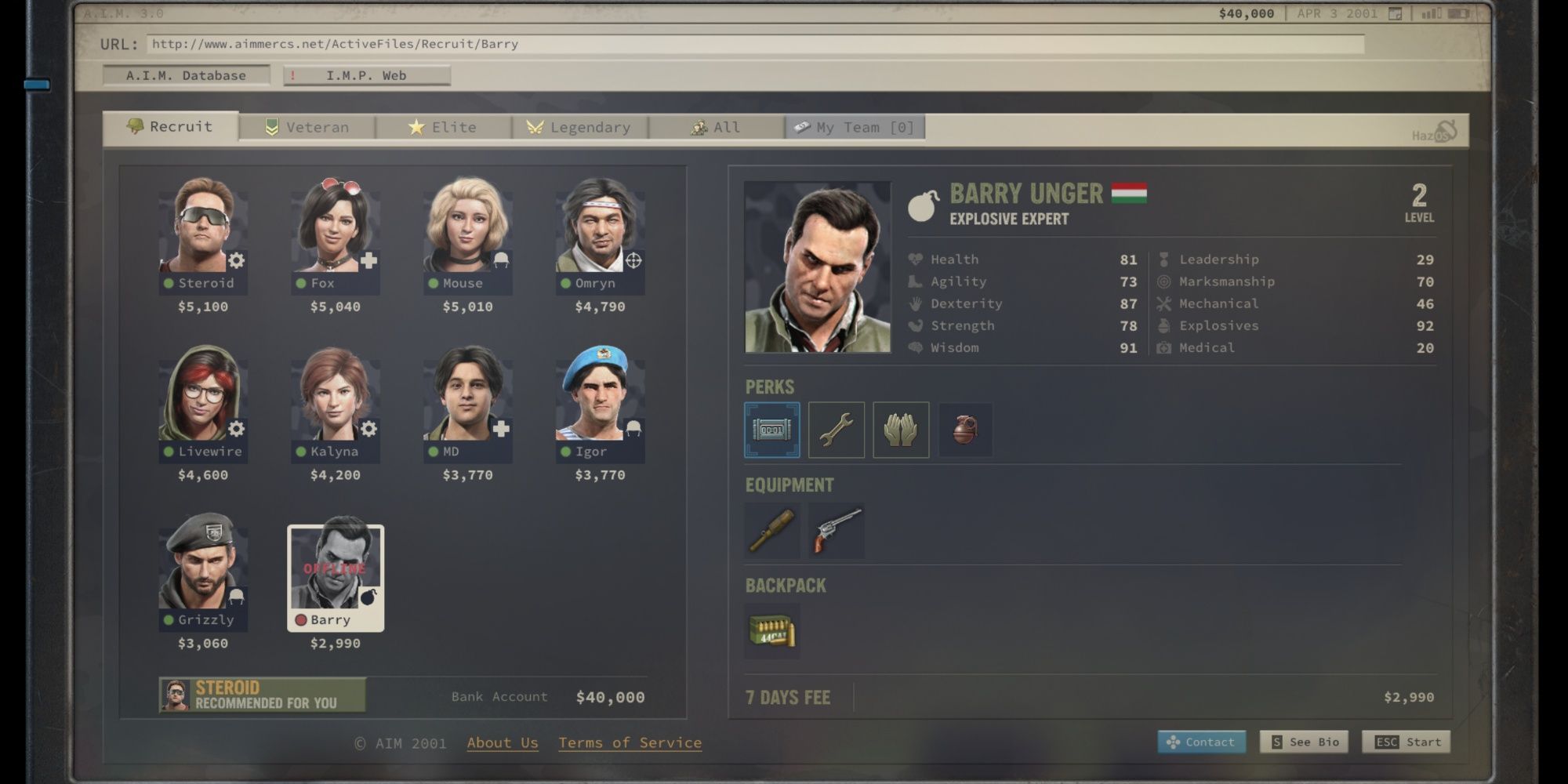 Jagged Alliance: 10 Best Starting Mercenaries, Ranked