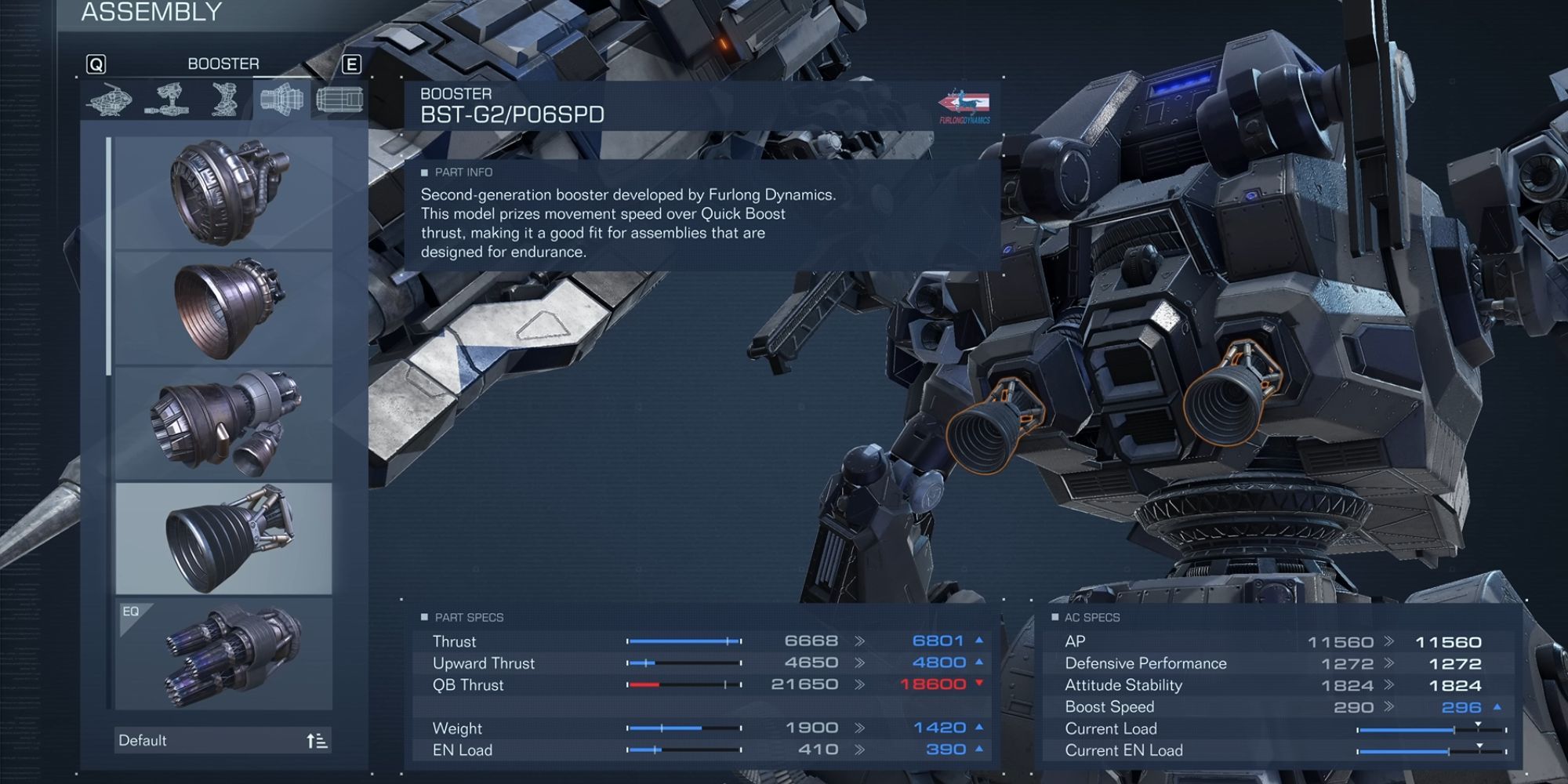 Armored Core 6: Every Booster, Ranked