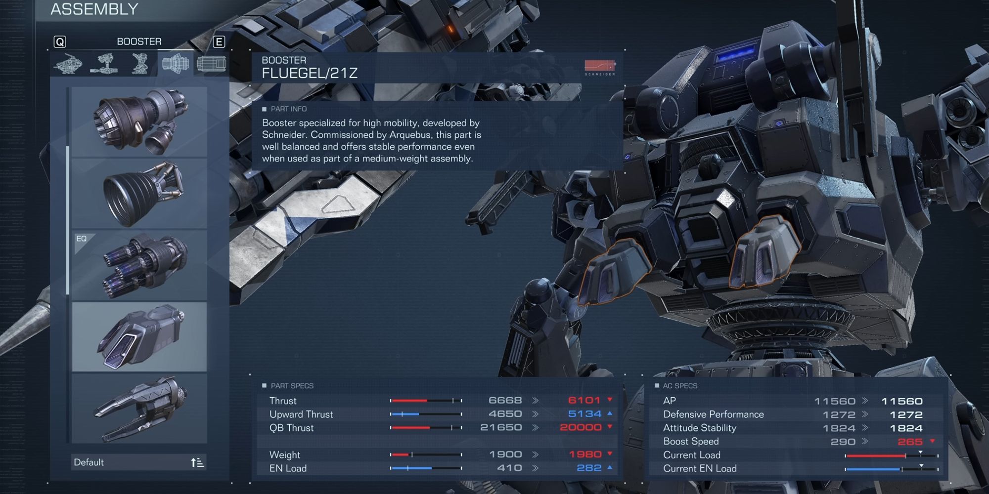 Armored Core 6: Every Booster, Ranked