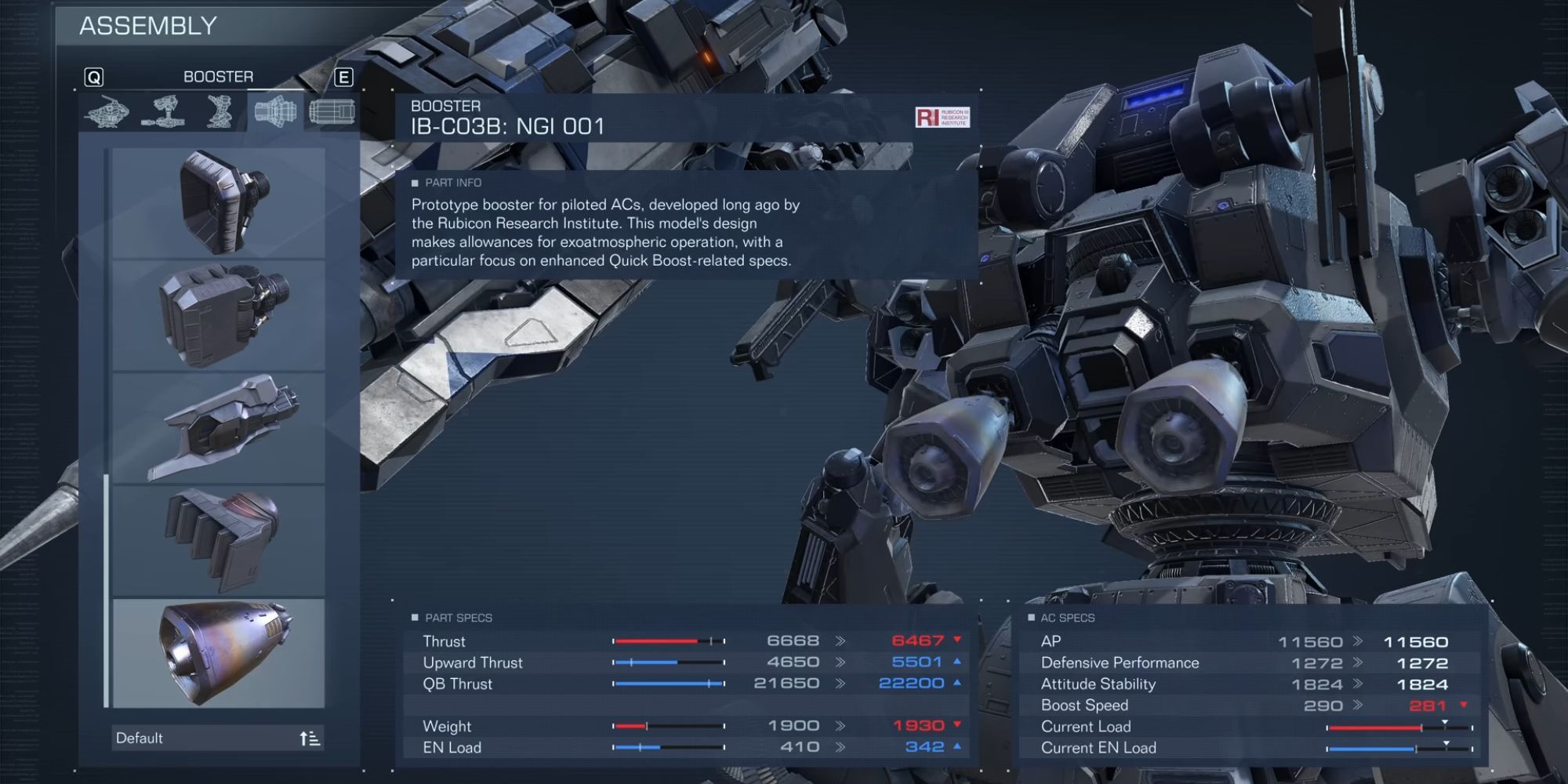 Armored Core 6: Every Booster, Ranked