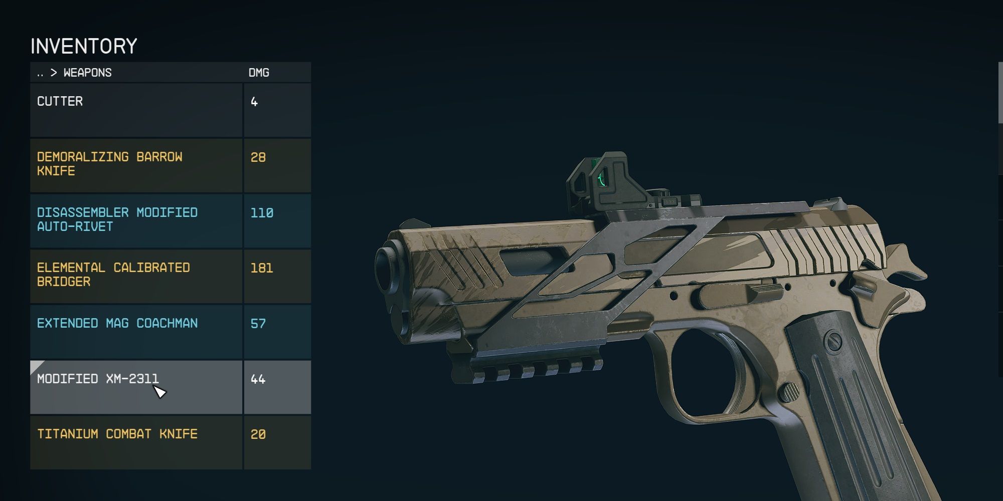 Starfield: How To Use The Favorites Menu