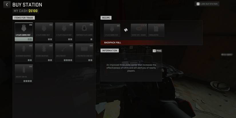 Warzone 2 DMZ: Barter Recipe Guide