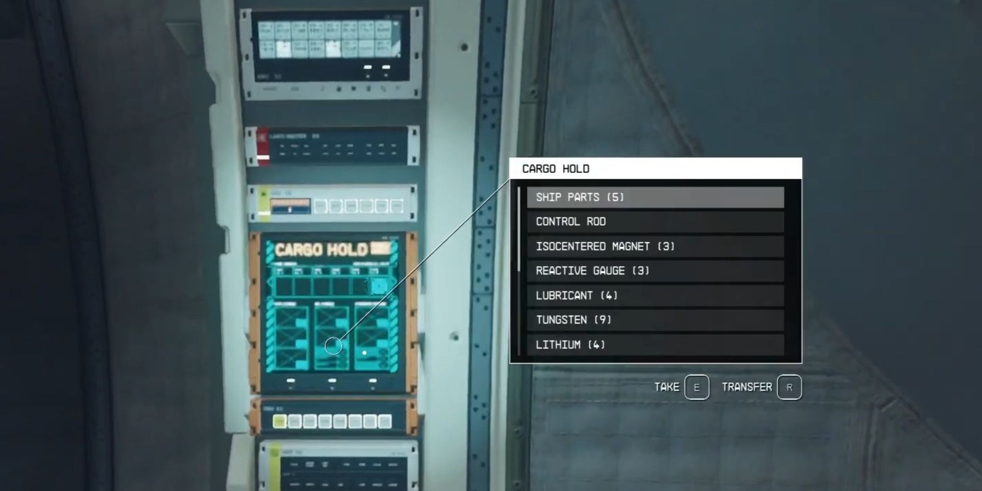 Starfield: How To Store Items On Your Ship