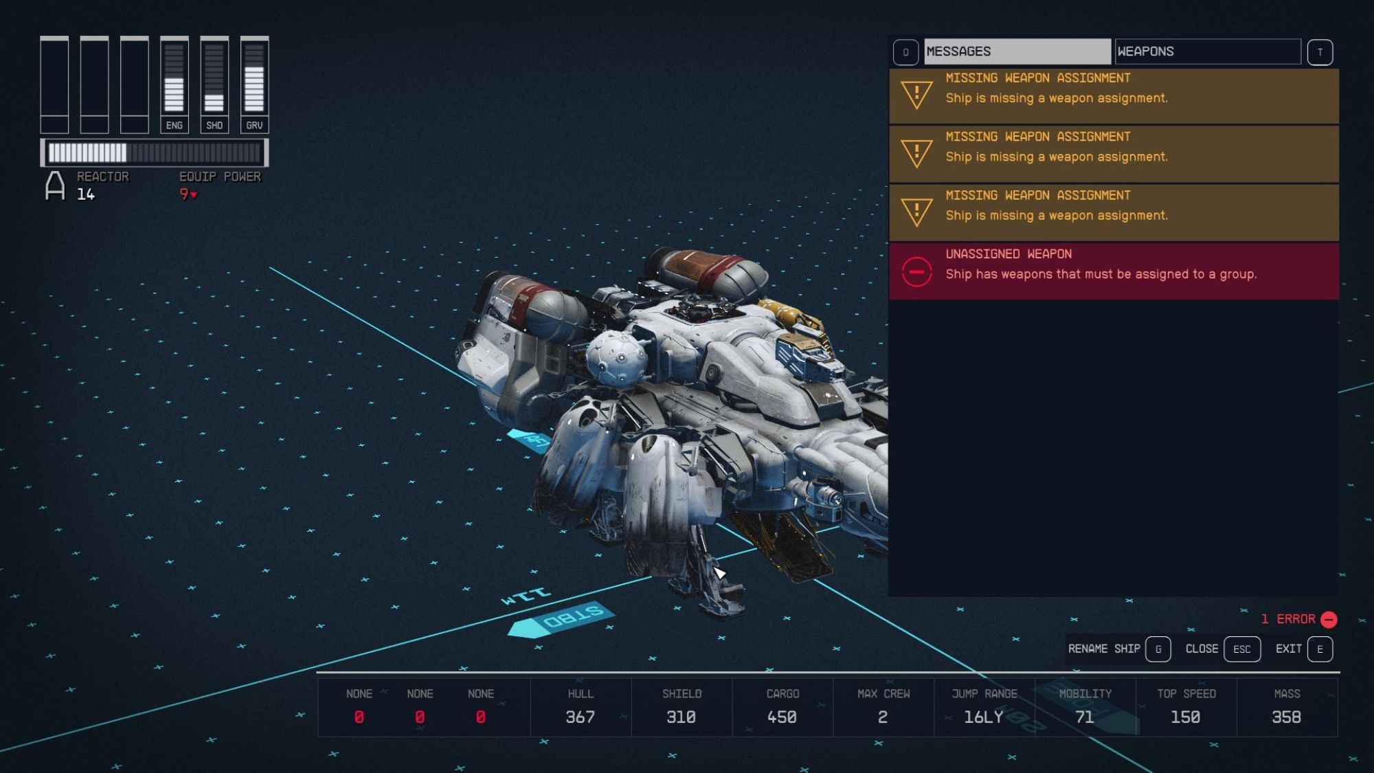 Starfield: How To Assign Ship Weapons To A Group