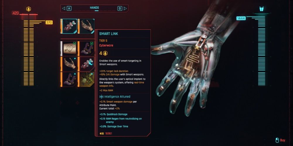 Cyberpunk 2077: How To Get The Smart Link