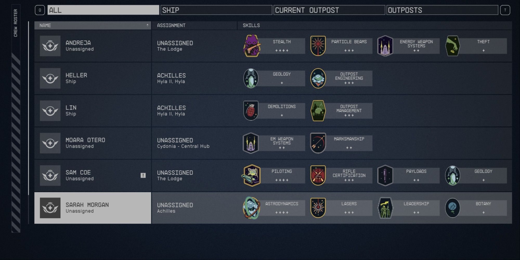 Starfield: How Do Companion Skills Work