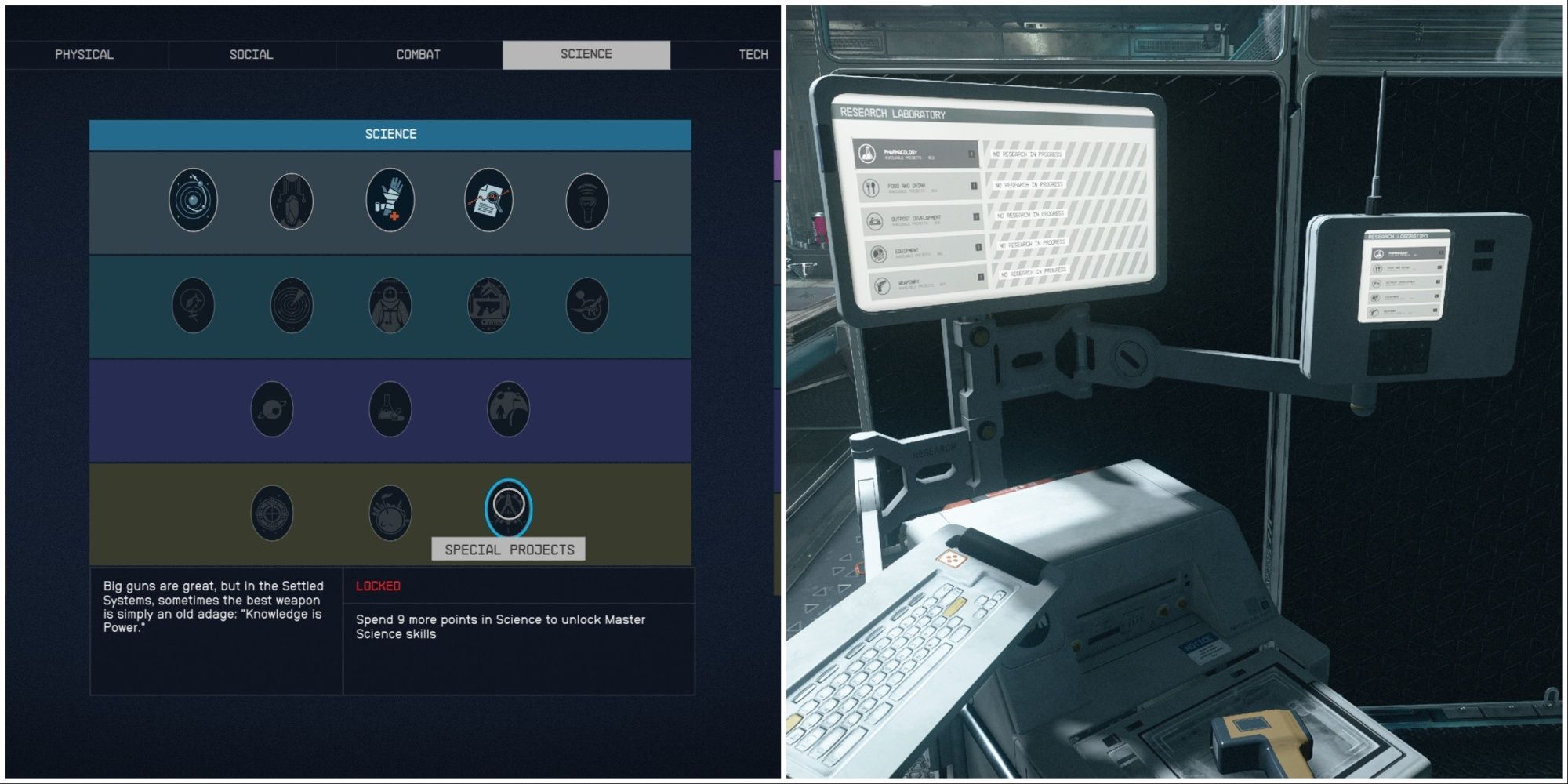 Starfield: All Special Projects Perk Uses